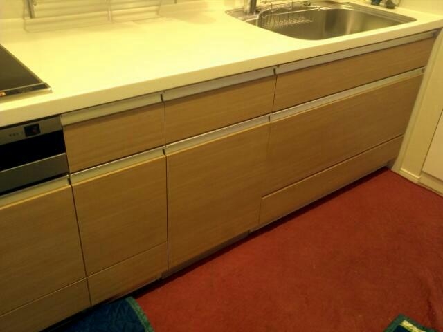 ビルトイン食洗機新規設置工事｜キッチン色合わせパネル仕上げ｜パナソニックNP-45MD6S｜施工事例｜施工事例｜株式会社TSP