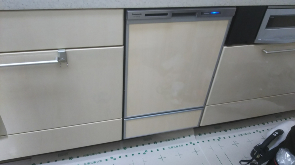 パナソニック製深型ディープタイプ（NP-45MD8S）ビルトイン食洗器交換後付け設置工事｜施工事例｜株式会社TSP