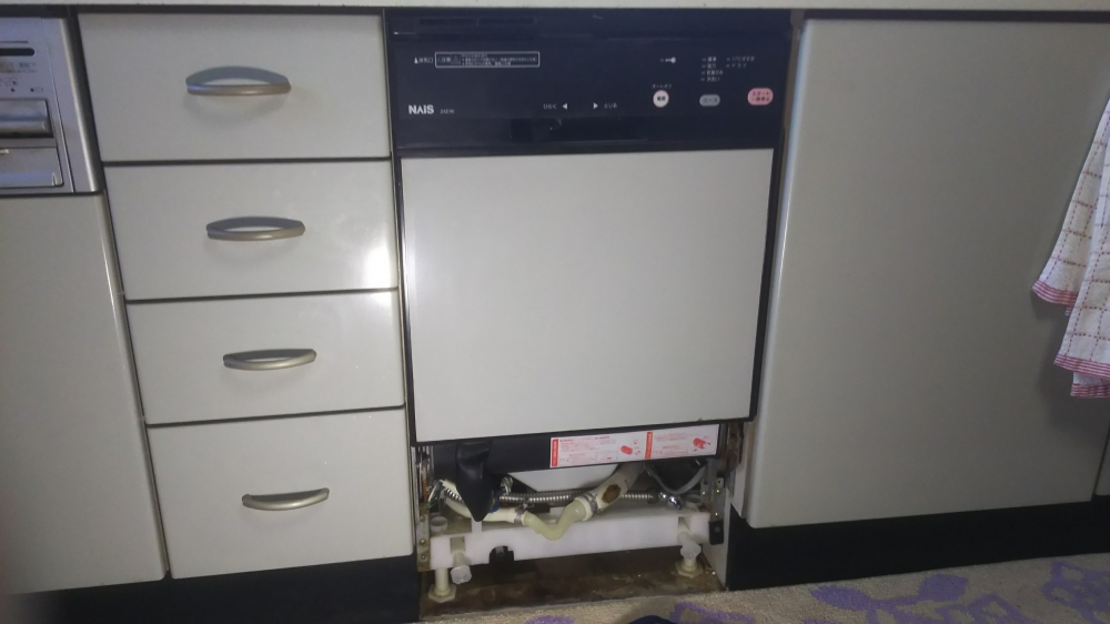 パナソニック製ビルトイン食洗器（NP-45MD8S）交換後付け設置工事｜施工事例｜株式会社TSP