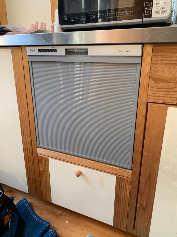 施工事例｜ビルトイン食洗機交換工事｜リンナイRSWA-C402-C-SV｜施工事例｜株式会社TSP