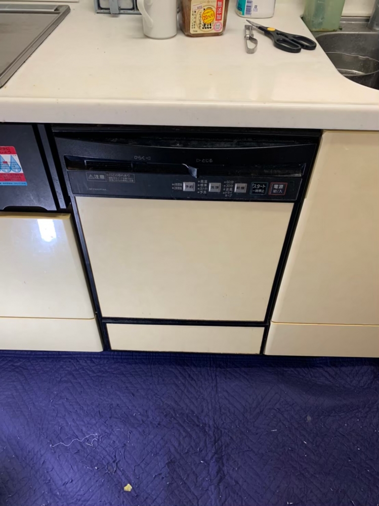 ビルトイン食洗機交換工事｜フロントオープンから引き出しへ入替｜パナソニックNP-45MD8S｜施工事例｜施工事例｜株式会社TSP